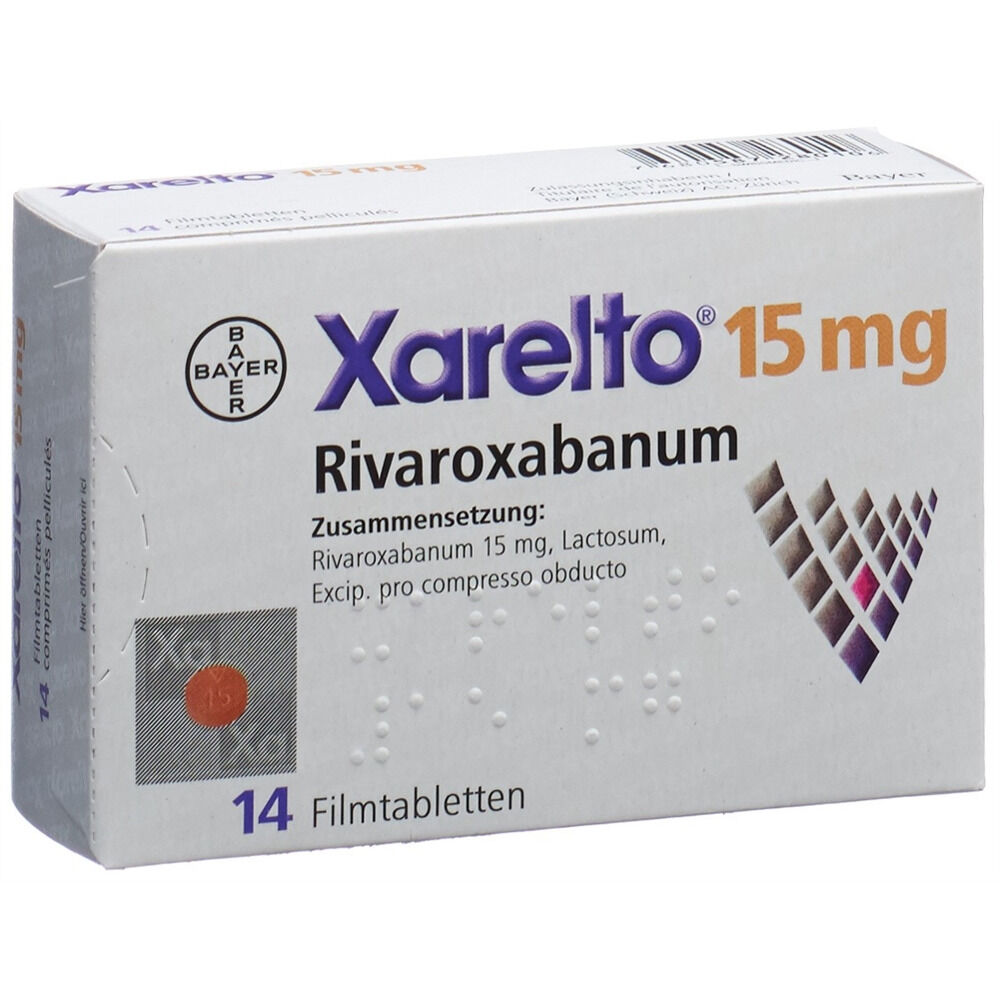 Xarelto (Rivaroxaban) 15mg Tablets | Amkamed Pharmaceuticals