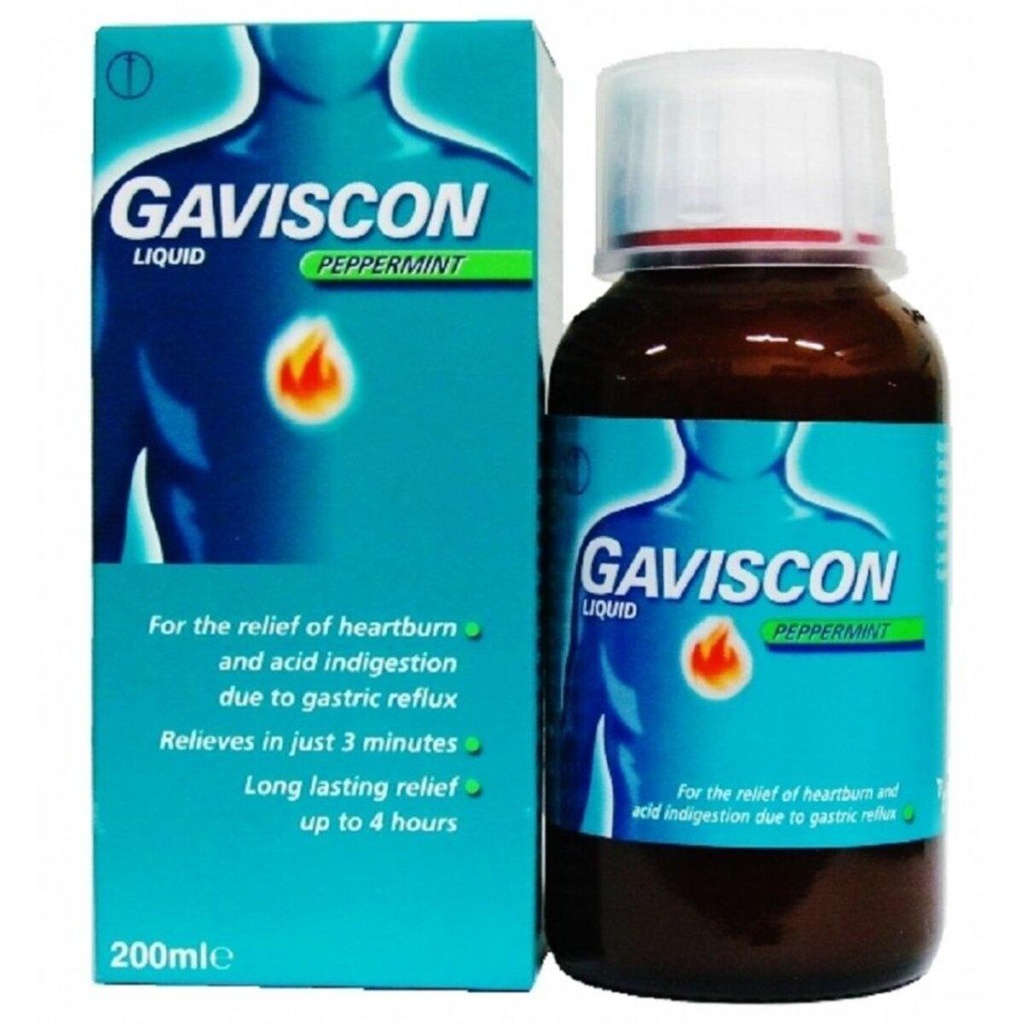 Gaviscon Liquid 200ml | Amkamed Pharmaceuticals