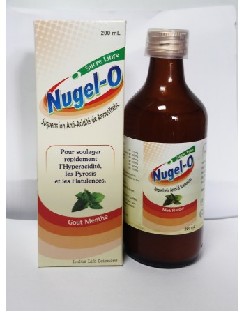 Nugel-O 200ml Suspension (Mint Flavour) | Amkamed Pharmaceuticals