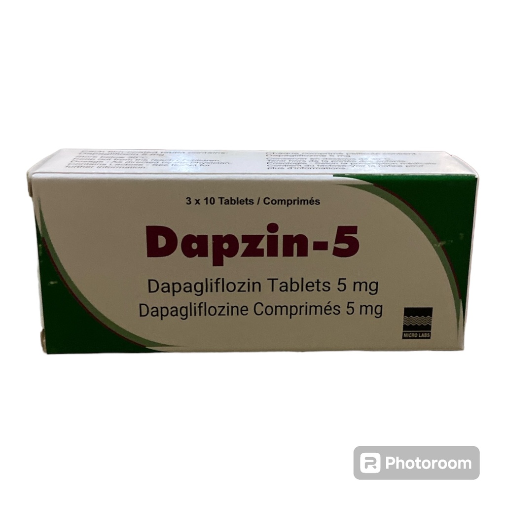 Dapzin-5 (Dapagliflozin 5mg) Tablets | Amkamed Pharmaceuticals