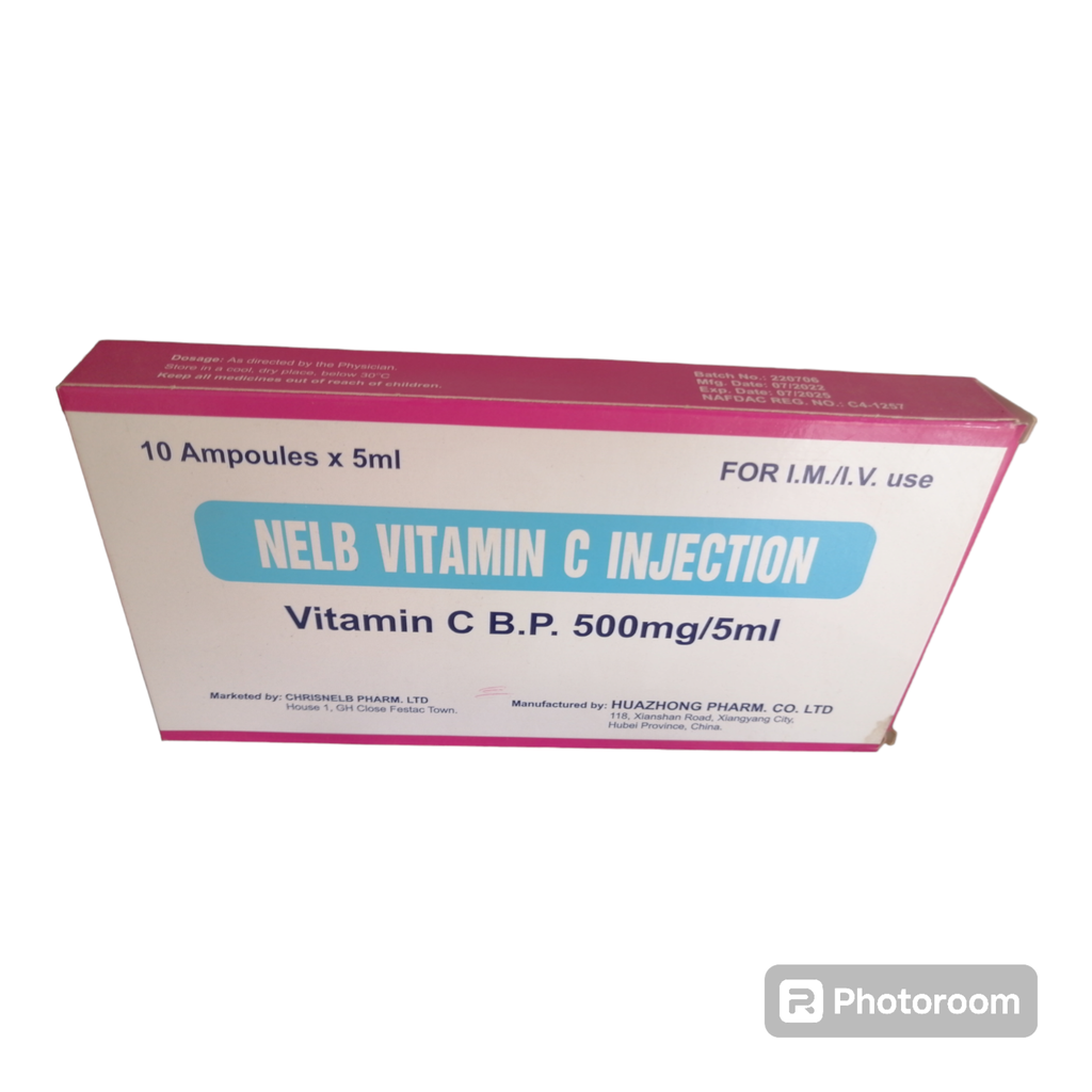 Vitamin C 500mg/5ml Injection | Amkamed Pharmaceuticals