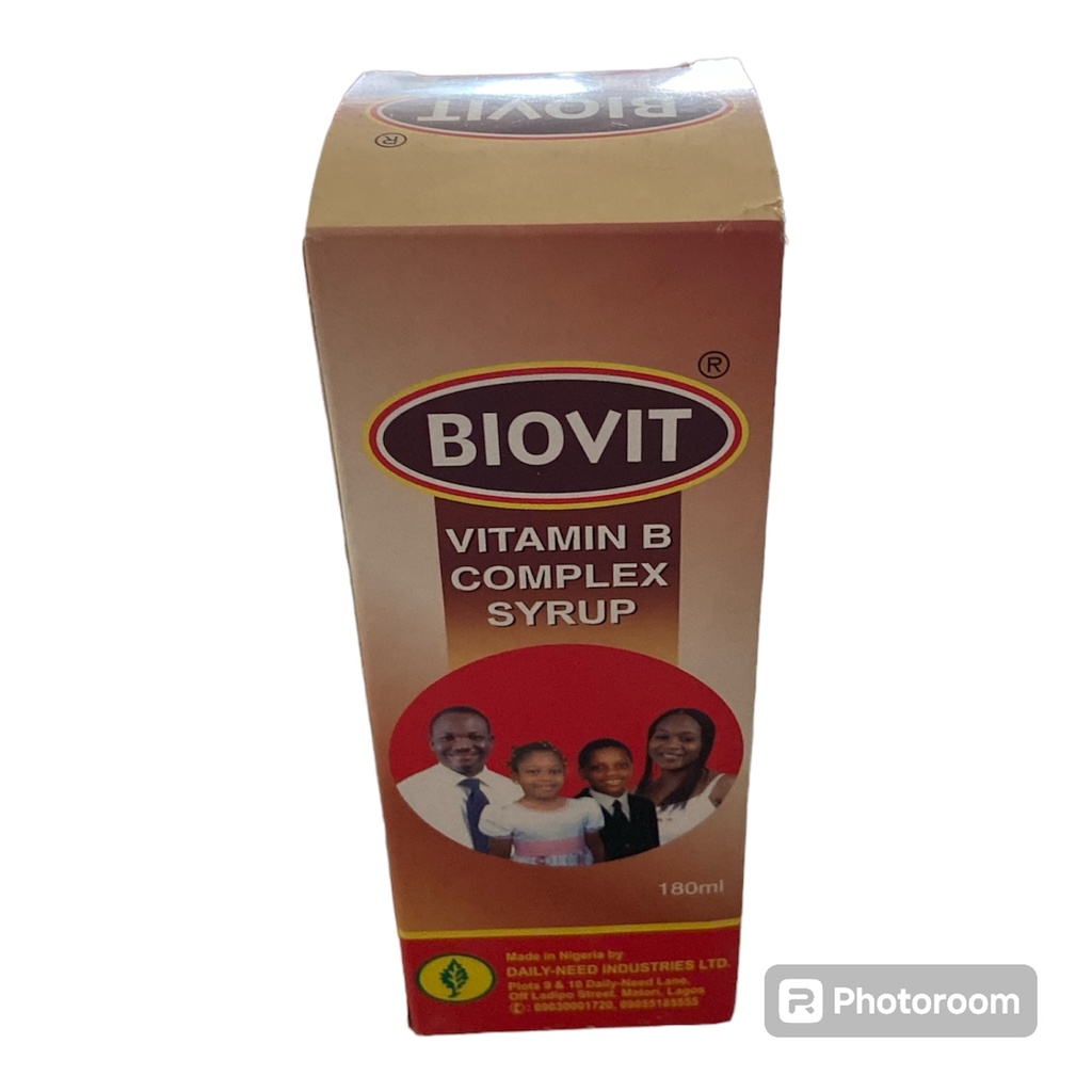 Biovit (Vitamin B Complex) Syrup 180ml | Amkamed Pharmaceuticals