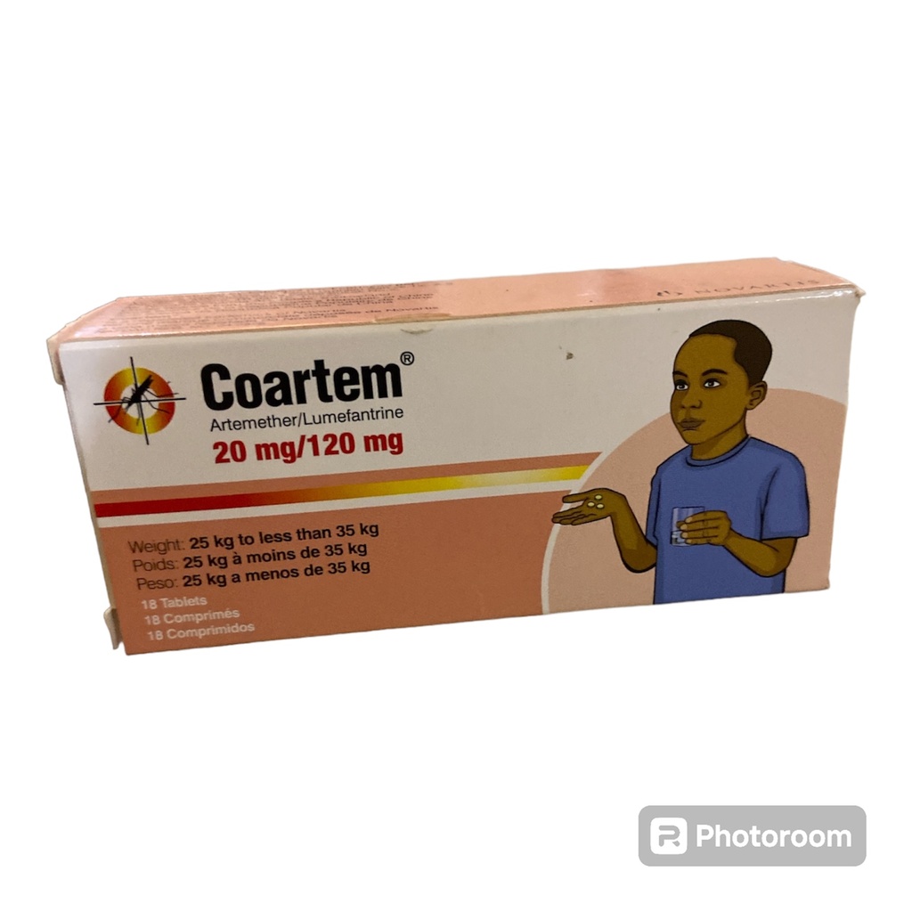 Coartem (artemether lumefantrine) x 18s | Amkamed Pharmaceuticals