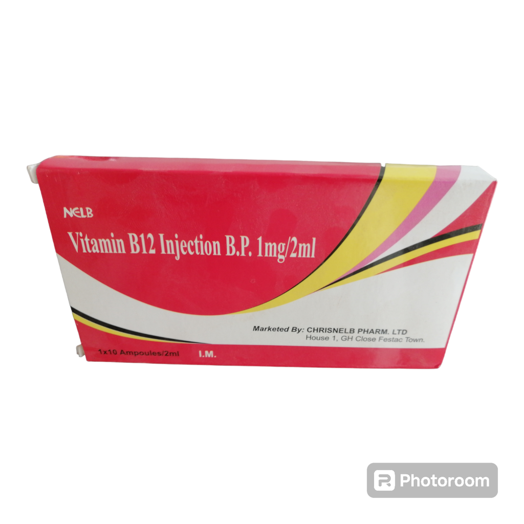 Vitamin B12 1mg/2ml Injection Philo | Amkamed Pharmaceuticals